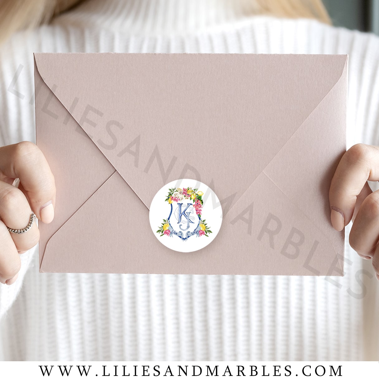 Custom Wedding Crest Envelope Seals