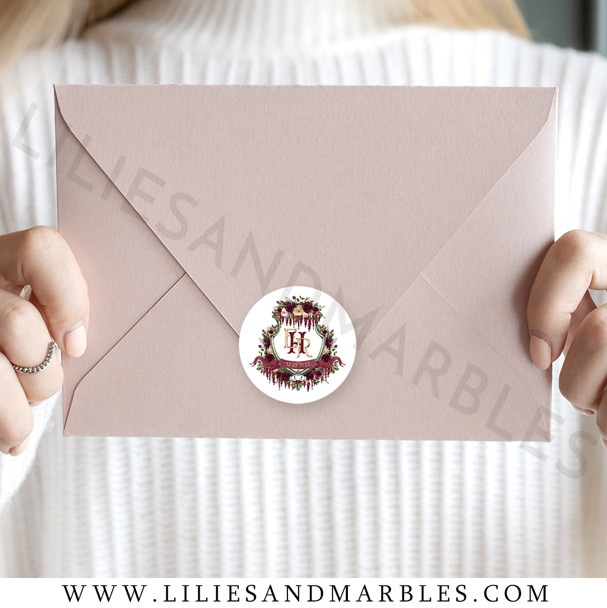 Custom Wedding Crest Envelope Seals