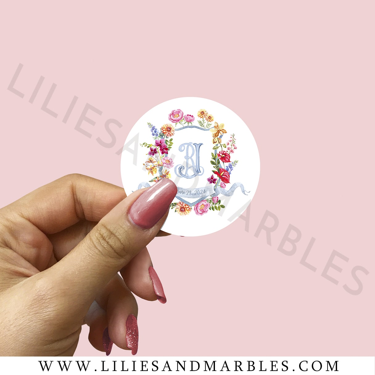 Custom Wedding Crest Envelope Seals