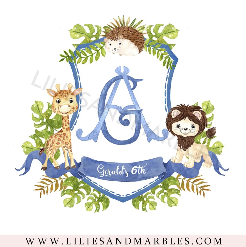 Custom Watercolor Crests -